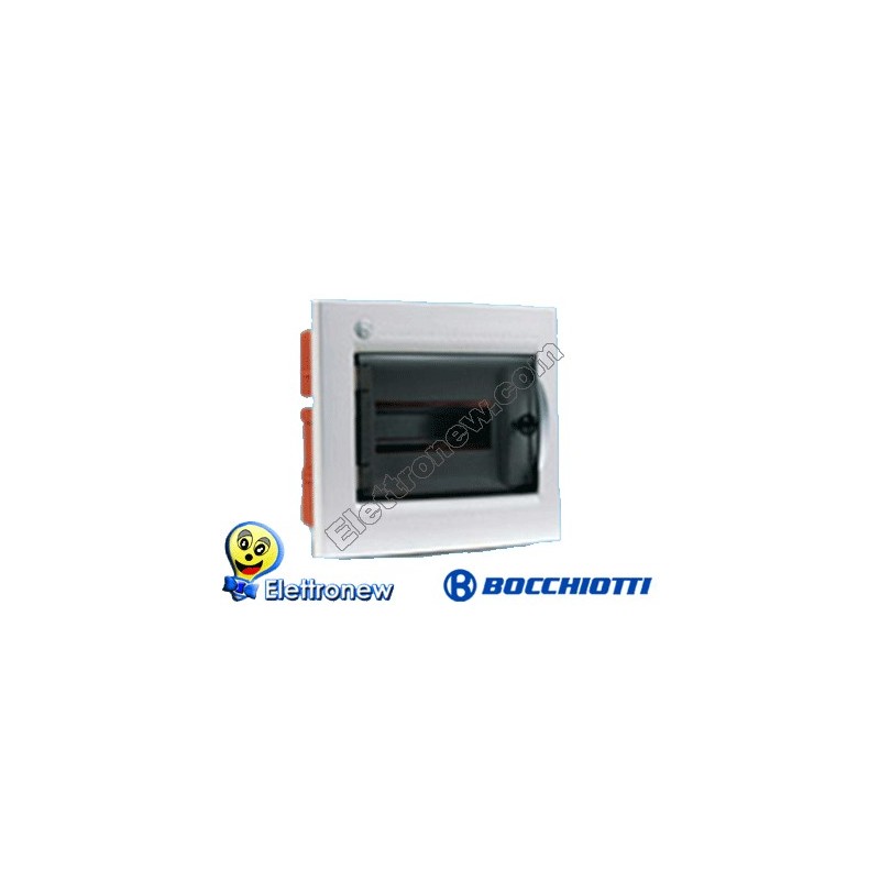 BOCCHIOTTI CENTRALINO CON PORTELLO INCASSO 8 MODULI IP40 04101