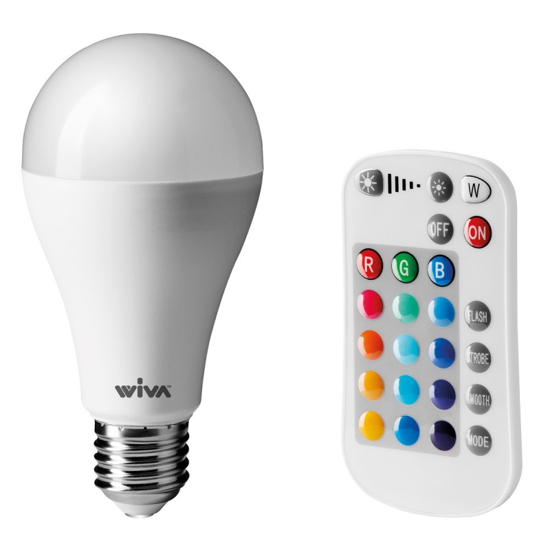 Lampada Wiva a LED RGB Multicolor E27 10W goccia 12100096