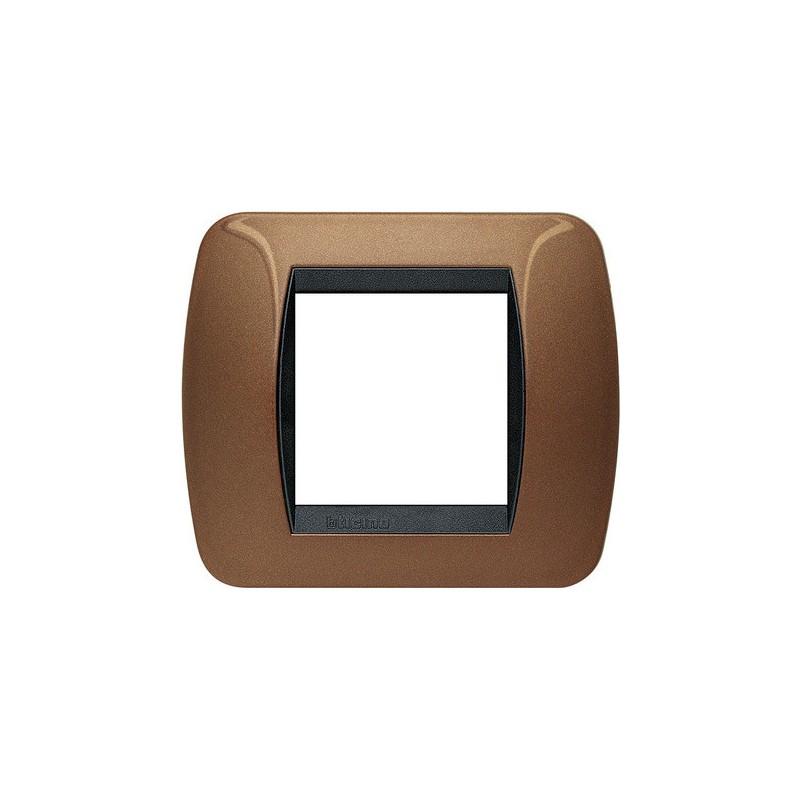 BTICINO LIVING INTERNATIONAL PLACCA 2 MODULI L4802BO