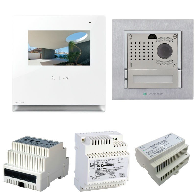 Kit Video intercom system Comelit with button ikall video intercom icon ...