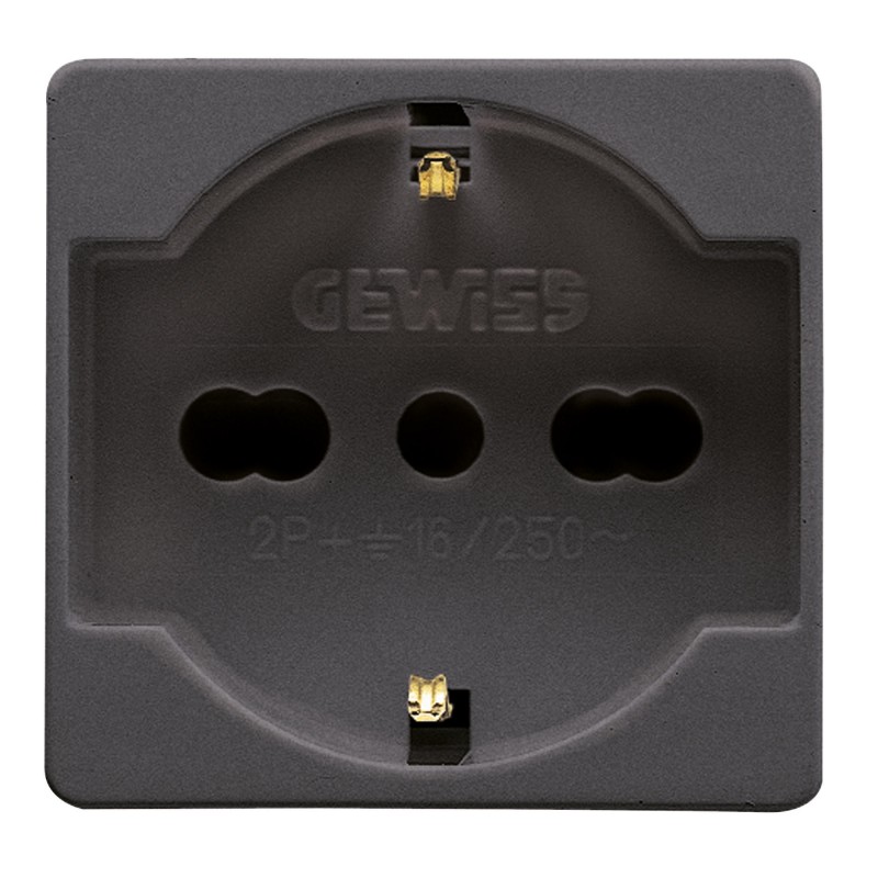 GEWISS SYSTEM TWO-WAY SCHUKO SOCKET 10/16A GW21246