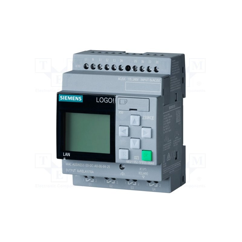 Módulo de Control de Siemens LOGO! PLC 230RCE 6ED10521FB080BA0