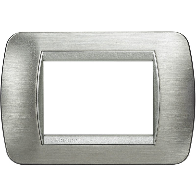 BTICINO LIVING INTERNATIONAL PLAQUE 3 MODULES L4803AST