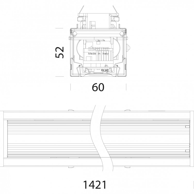 Disano Fosnova TECHNO SYSTEM 6603 ceiling light 34W 4000K 13303200-0059
