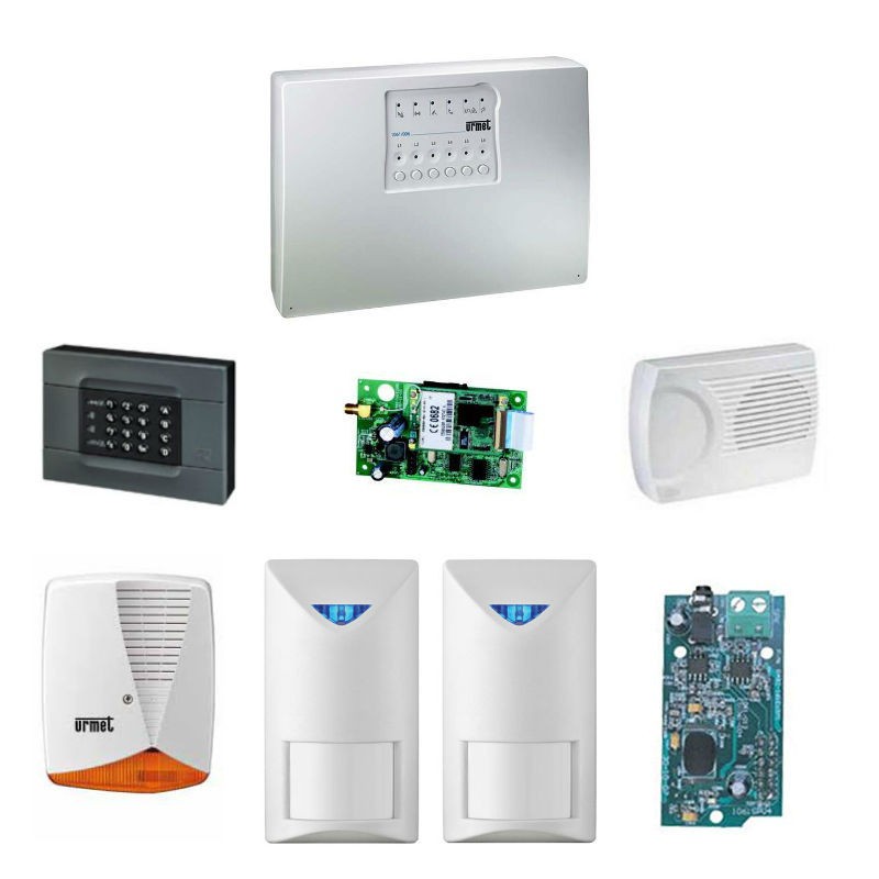 KIT Antintrusione Urmet centrale 4 zone con GSM e tastiera 1061/912