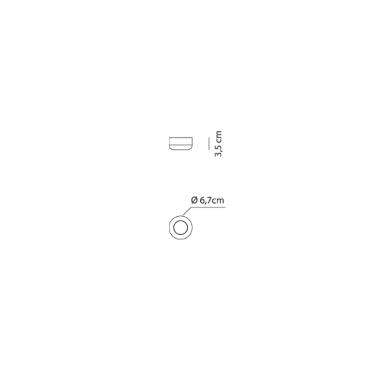 Lampada a soffitto Axolight URBAN MINI 8W LED Bianco PLURBMIPBCXXLED