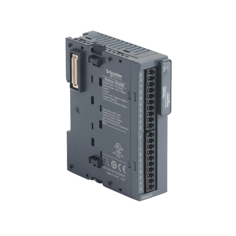 Module Telemecanique TM3 avec 4 entrées analogiques et 2 sorties TM3AM6