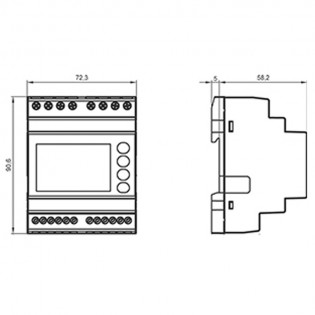 Multimetro Siemens SENTRON PAC1600 6 moduli 7KT1681