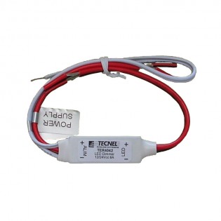 Tecnel Dimmer para tira de LEDs Control de botón IP40 TER4042