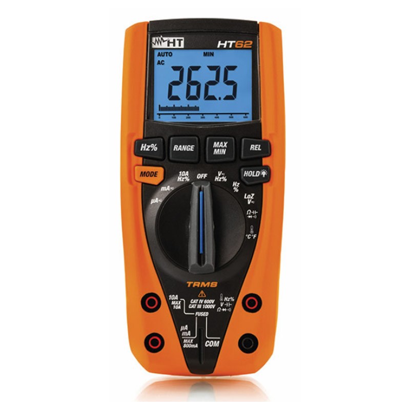 Multimetro digitale HT62 TRMS misura di temperatura con sonda HR000002
