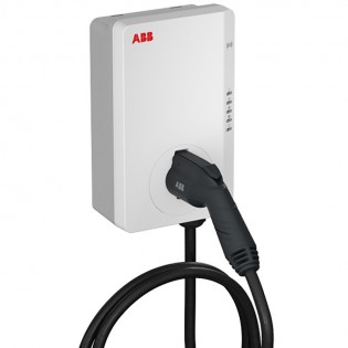 Abb charging station Terra AC Wallbox 7.4KW cable and T2 RFID connector