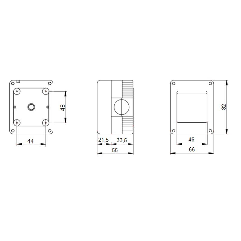 Gewiss Housing for System horizontal appliances protected 2 modules IP40