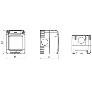 Gewiss boîtier pour les appareils System horizontal étanche 1 place IP55