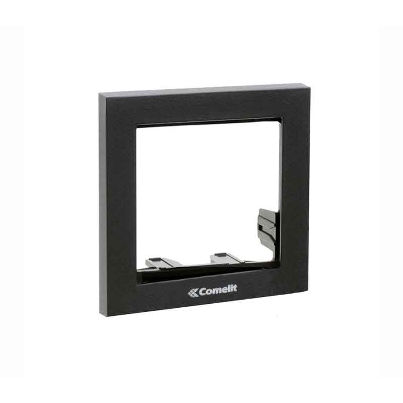 Telaio Comelit 1 modulo serie ikall con cornice colore antracite