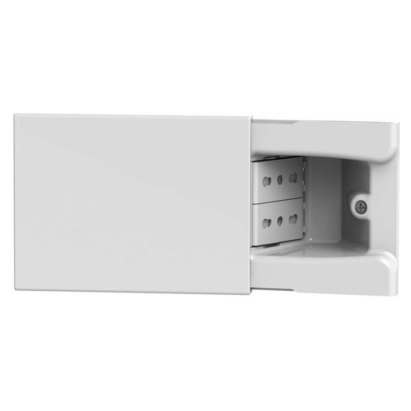 4Box Hide 3 modules sliding socket with two two-pin sockets white