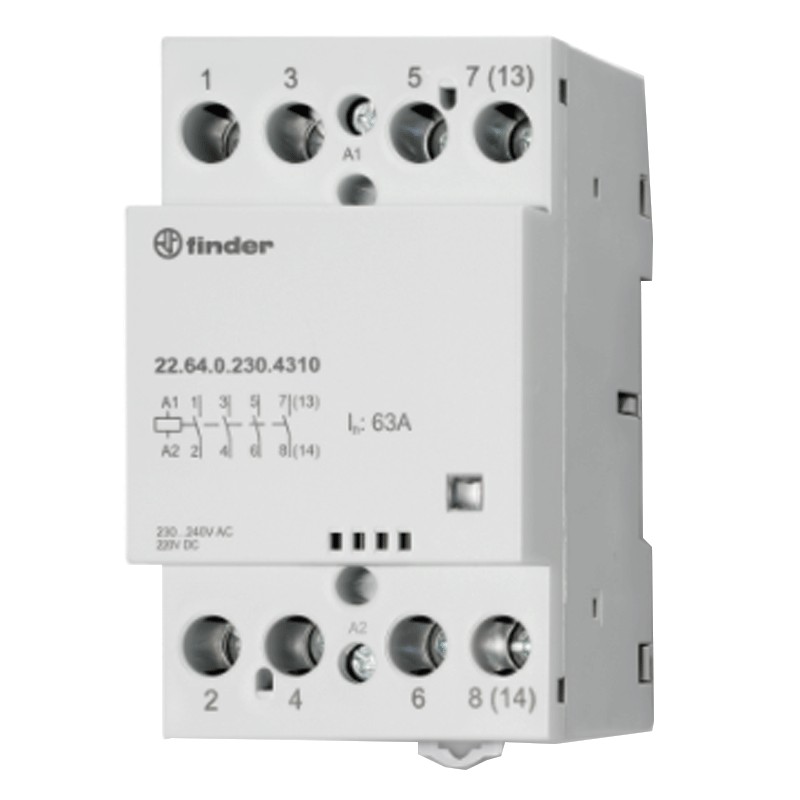 Finder contactor DIN 4 contacts NO 22.64.0.230.4310