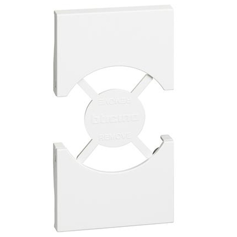Bticino Living Now Cover for Schuko Socket 2 Modules White KW03