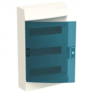 ABB Wall Mounted Switchboard 36 Modules IP40 door blue petrol White 3 rows