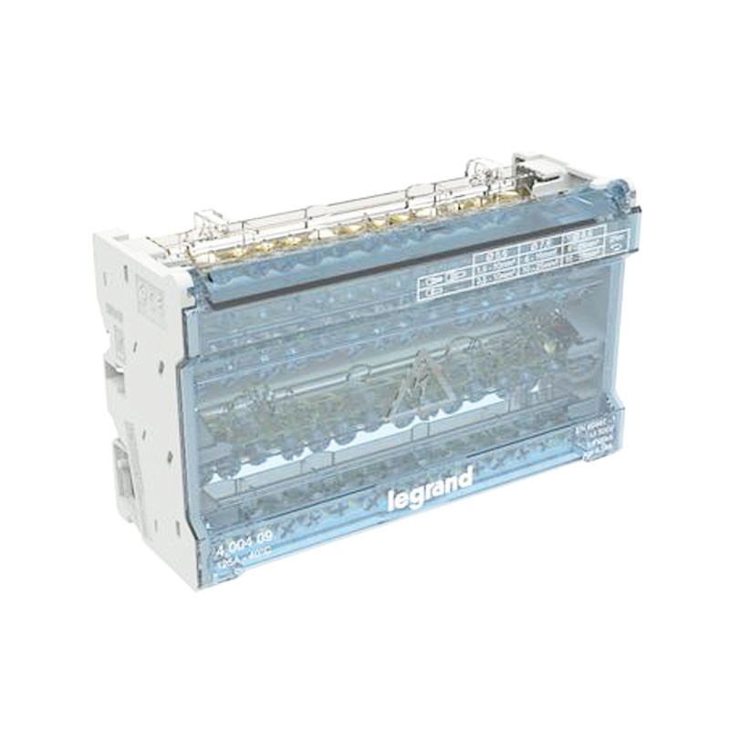 Bticino 125A modular terminal block 4 Poles 15 holes 8 modules 400409