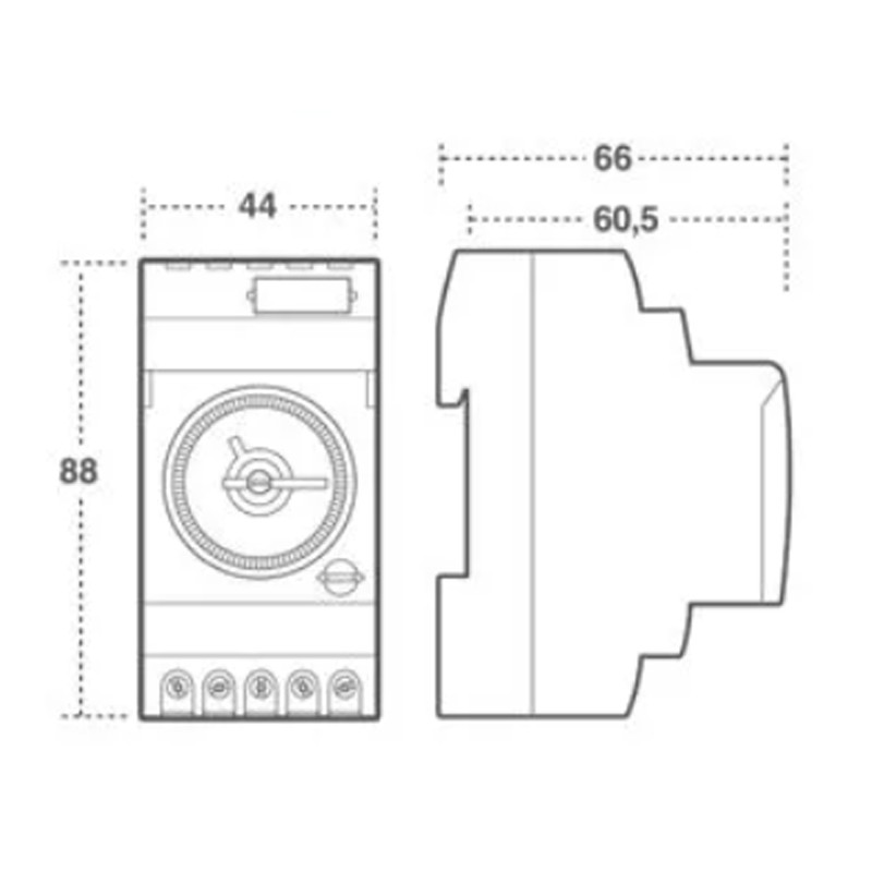 Orbis SUPRA QRD Time switch with 2.5 module cables OB290232N