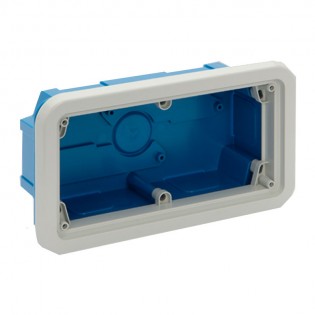 Palazzoli flush mounting box for horizontal interlocked socket