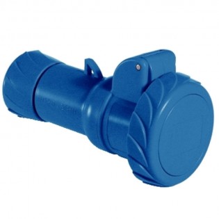 Schneider industrial mobile socket 2X16A+T 230V IP67 blue PKY16M723