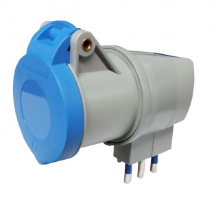 Palazzoli CEE industrial adapter Civil plug and socket 2P+T