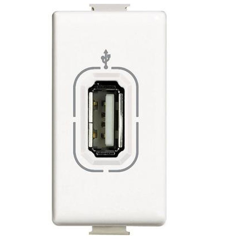 Bticino Matix USB connector socket white series AM4285