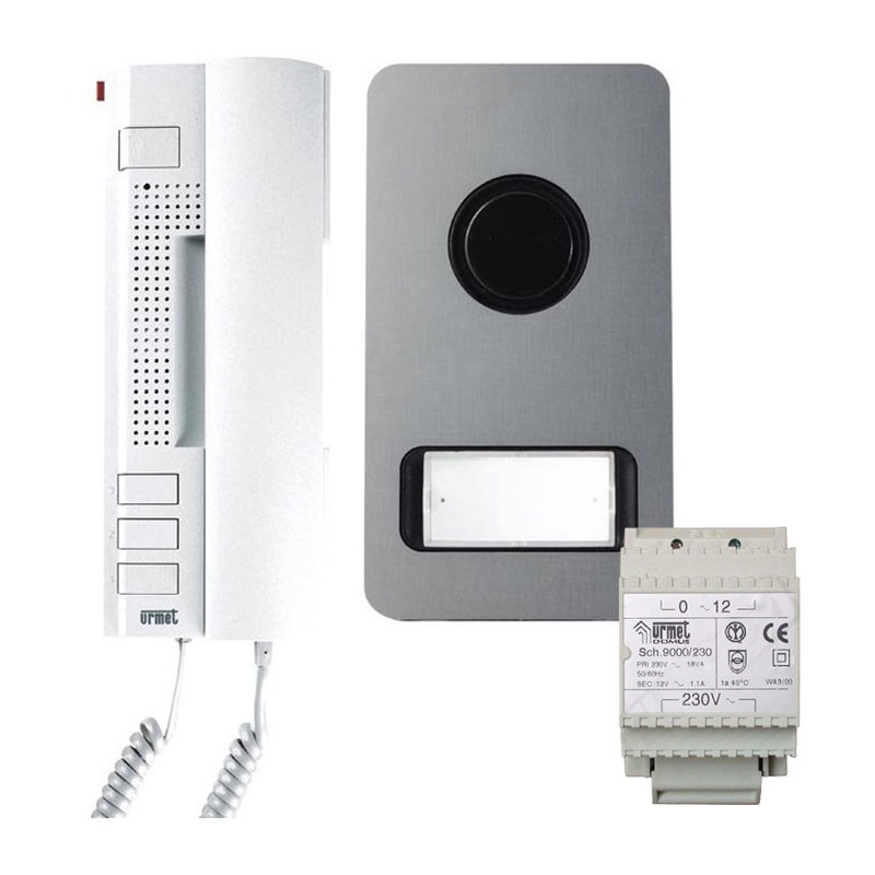 Kit interphone unifamiliale Urmet 2 fils interphone Utopia et Mikra 1122/31