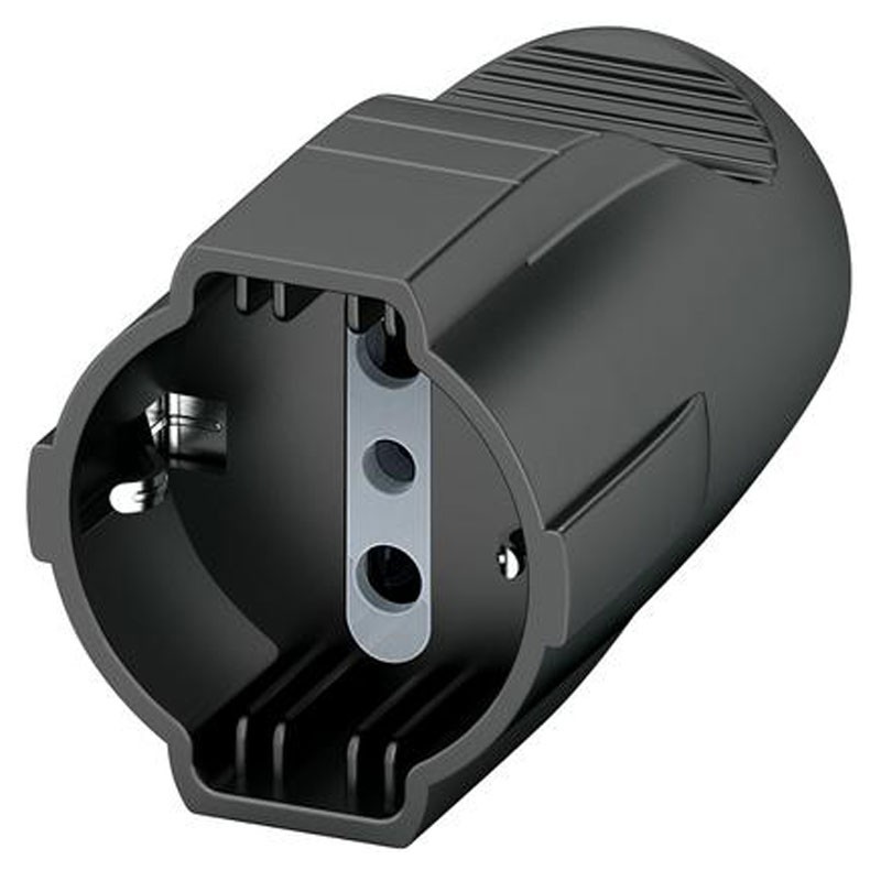 Bticino Deutsche/Italienische Steckdose 2+E 16A anthrazit S2674TAE