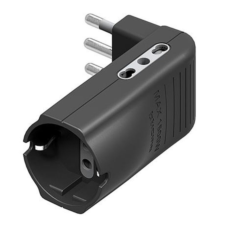 Bticino Eckadapter 2 zweiseitige Steckdosen 1 deutsche Steckdose und ...