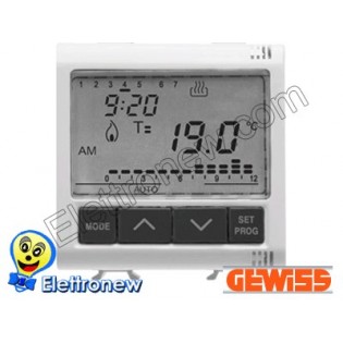 GEWISS CHORUS CRONOTERMOSTATO GW10703