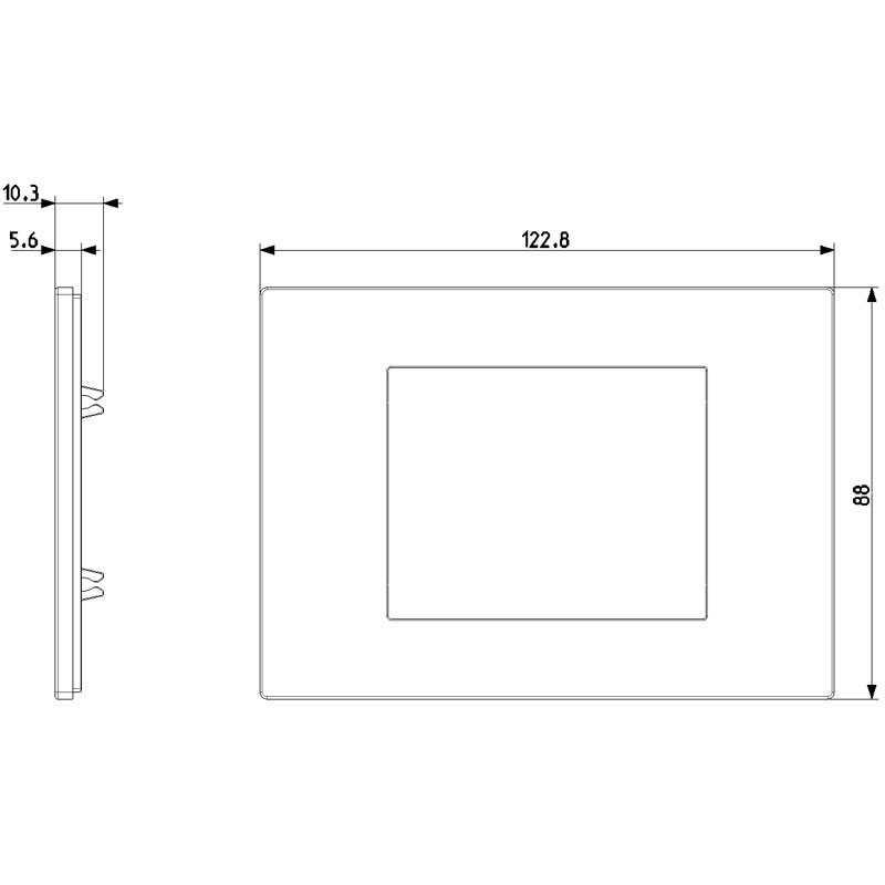 Plate Vimar Linea Metallo PVD 3 Modules Inox Satin 30653.72