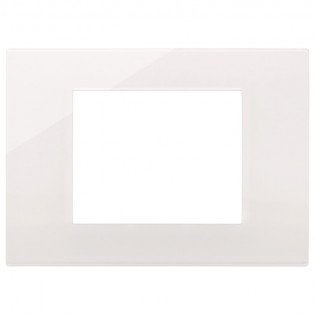 Placca Vimar Linea Reflex 3 Moduli Tecnopolimero Bianca 30653.40
