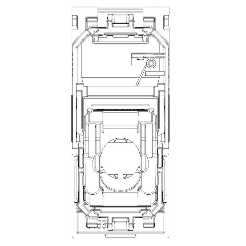 Vimar Linea RJ45 Datenbuchse mit Netsafe Kat. 6 Stecker Weiß 30339.13B