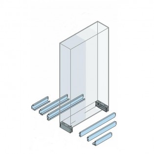 Abb cable box flanges 100x300mm 2 pieces ZL2001