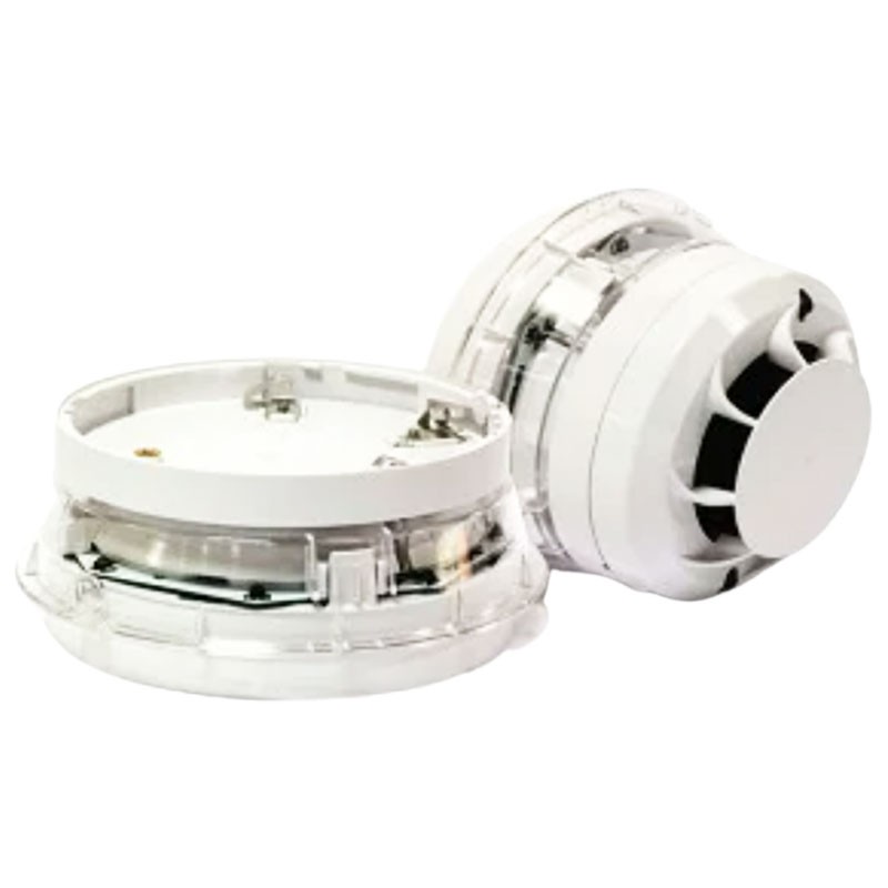 Notifier Base with siren and flashing light White DSS-PC-I02