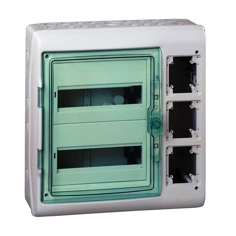 Schneider Kaedra IP65 2 rows 24M 3 openings 10351 wallboard