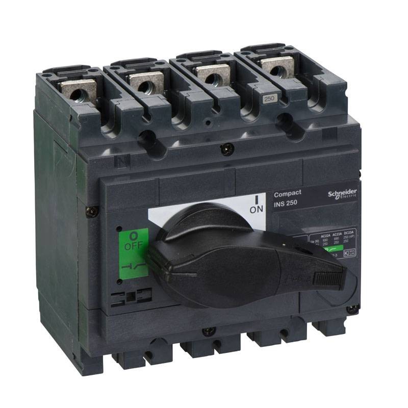 Schneider Compact INS630 4P 630A Interruptor de desconexión Negro 31115