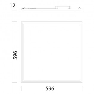 Panneau carré à Led Disano 33W 4000K 60X60 Dali dimmable 1502080041