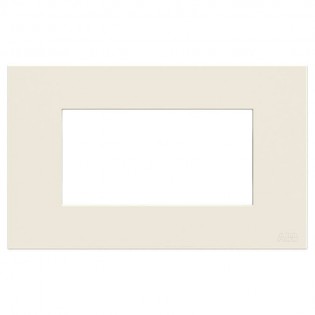 Plaque frontale 4 modules Abb Zenit Z2474.1 BL Polycarbonate blanc ...