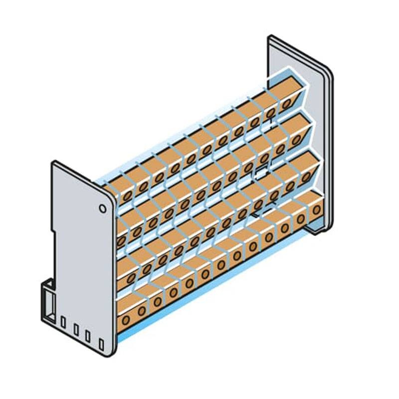 Abb modular distributor 4P 125A 7 modules 80x80x150 mm AD1029