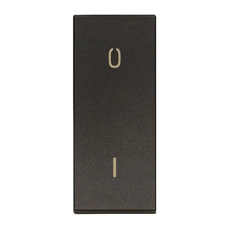 Vimar Line Illuminated Oscillating Bipolar Switch 2P Black 30016.G