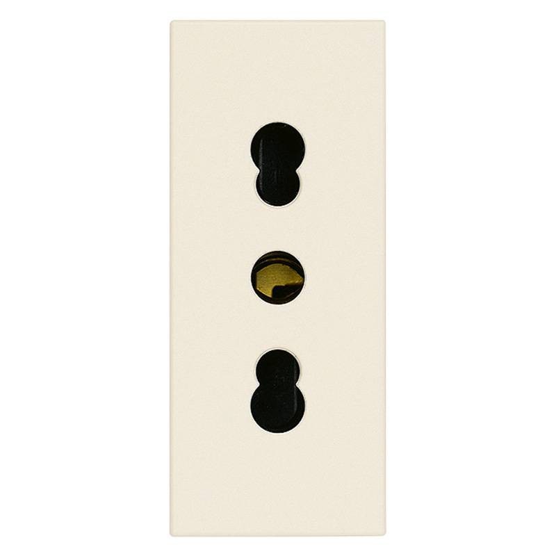 Vimar Linea Two-pin Socket 16A 2P+E 2P+E 2P+E P17/11 Hemp colour 30203.C