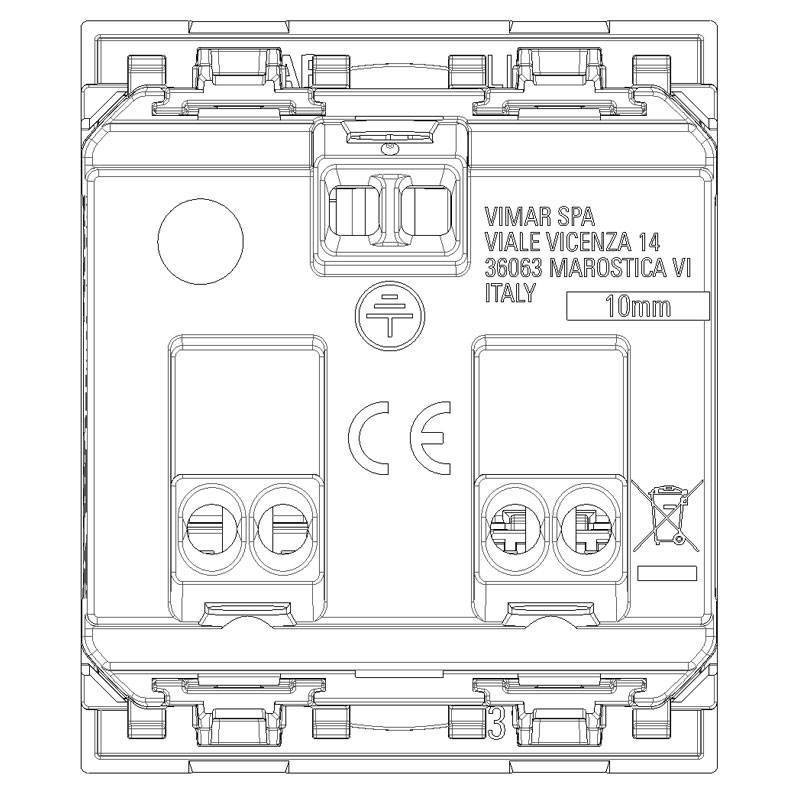 Vimar Linea Standard Schuko Socket 16A 2P+E P40 Hemp colour 30210.C