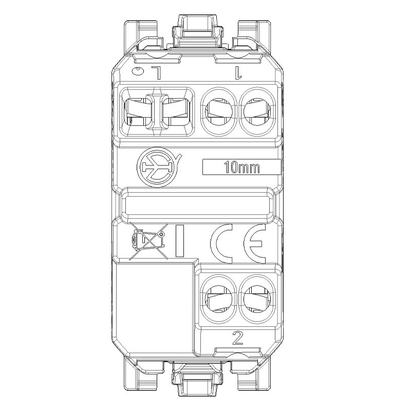 Mecanismo de desvío Vimar Linea 1P 10A Iluminable 30004