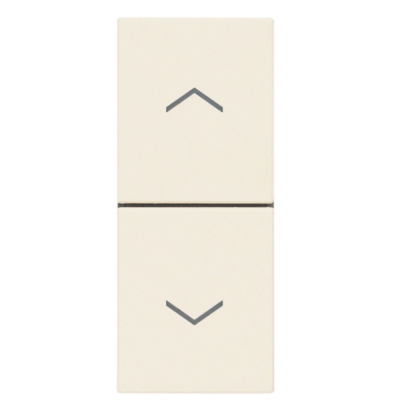 Vimar Linea Double Roller Shutter Push Button Interlocked Hemp colour ...