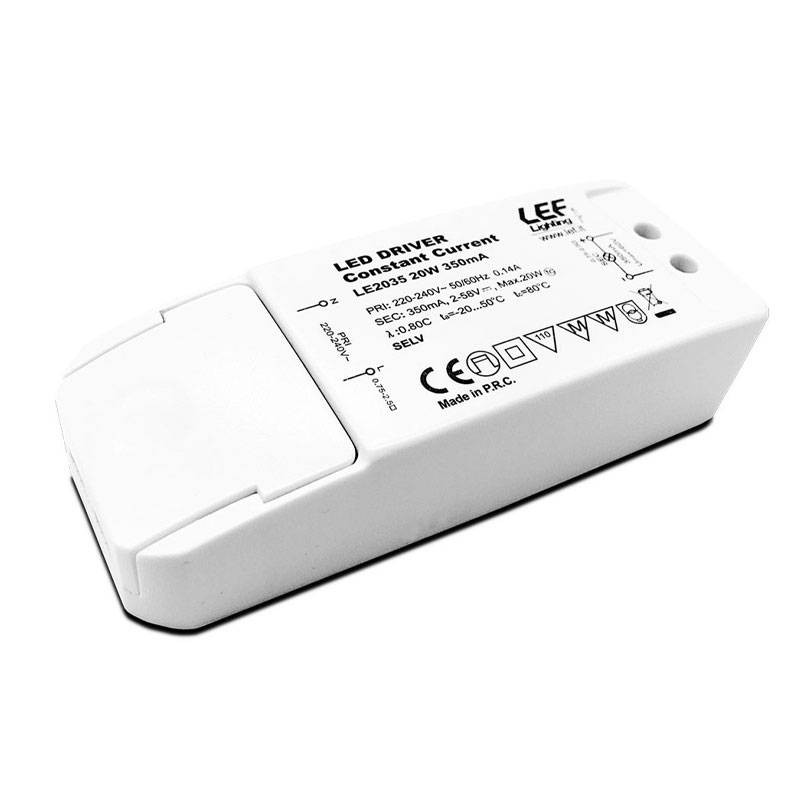 LEF Balasto para lámpara LED 20W 2-29Vdc corriente constante 700 mA ...