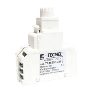 Tecnel 25-350W/230V Keystone Fans Dimmer White TE4595B.3M