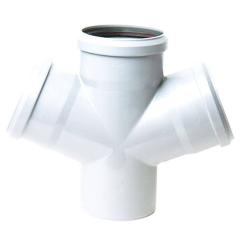 Valsir Silere Plug-in waste Pipe double 87° 30' D110/110mm VS0225011